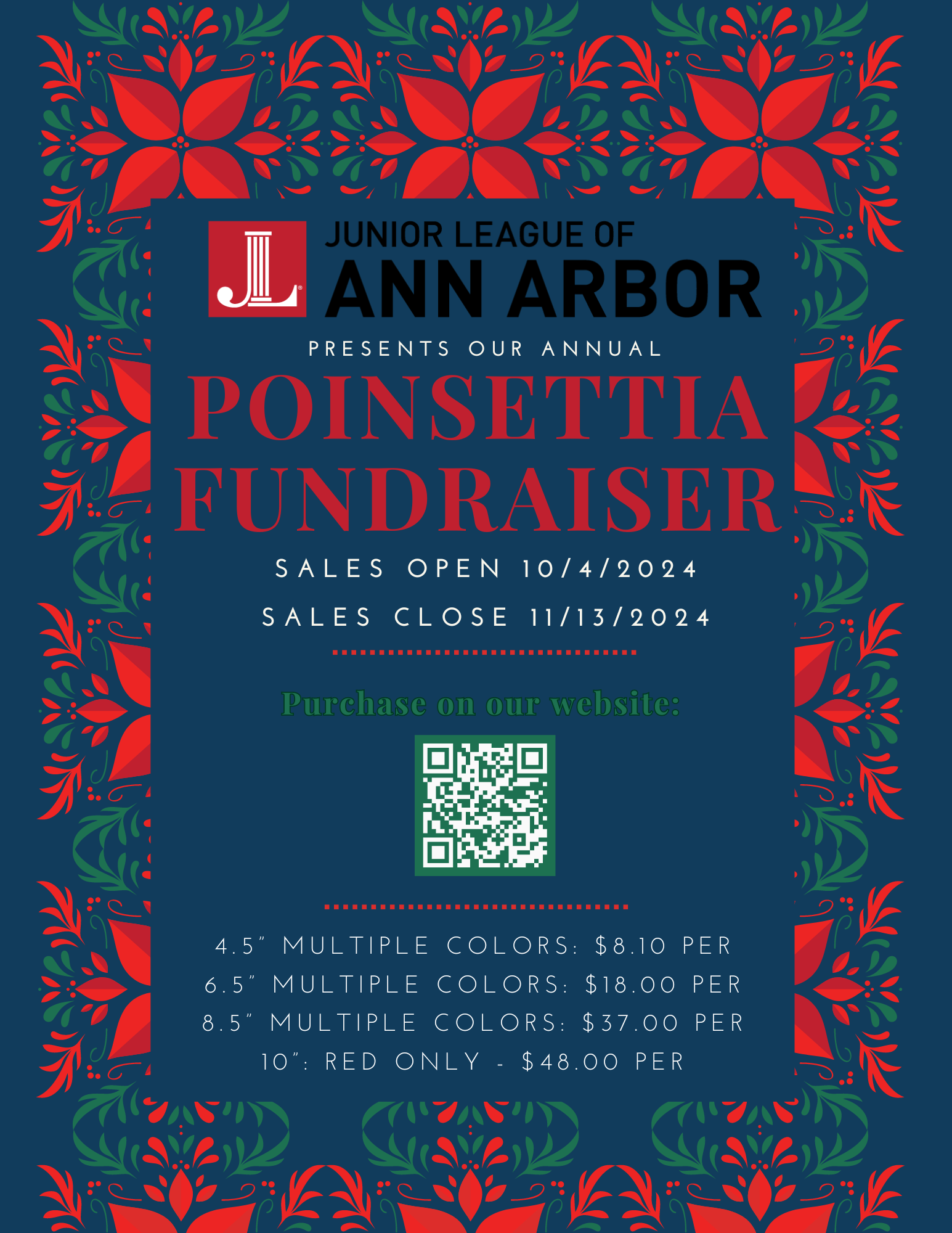 Poinsettia Fundraiser – Junior League of Ann Arbor